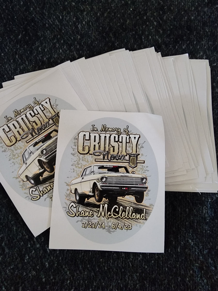 Shane McClelland Memorial Slap Stickers – 417 Motorsports